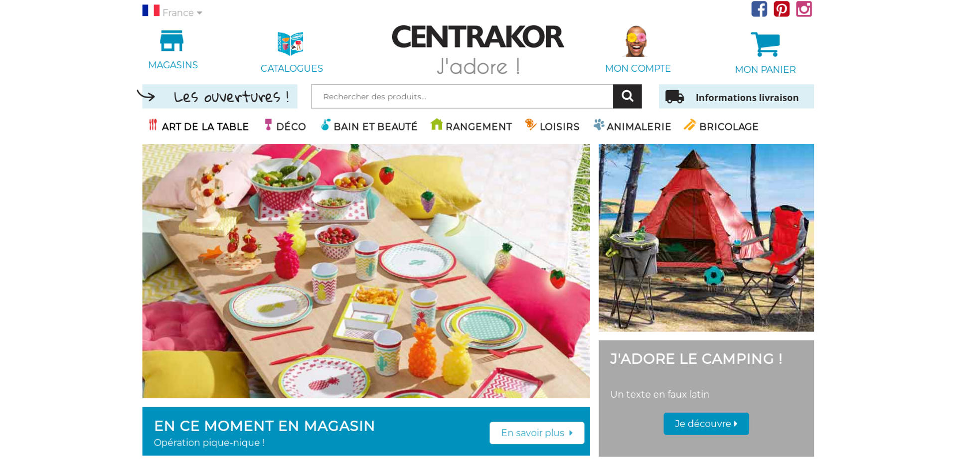 Mise en ligne de l'e-shop Centrakor